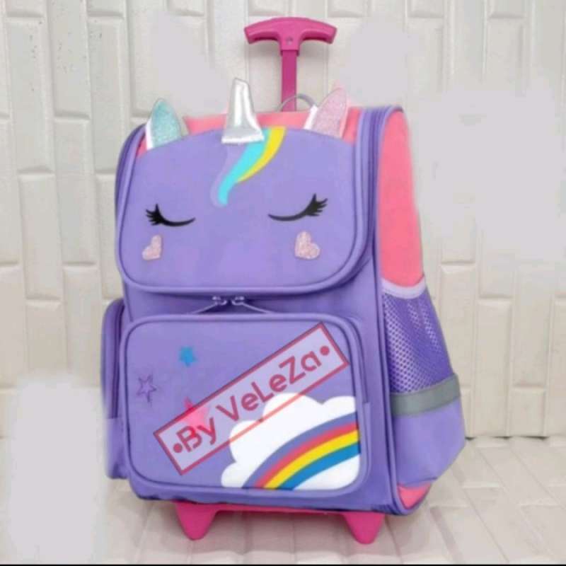 Jual Tas Ransel Troli Anak Perempuan Unicorn Sekolah Tk Tas Koper Anak ...