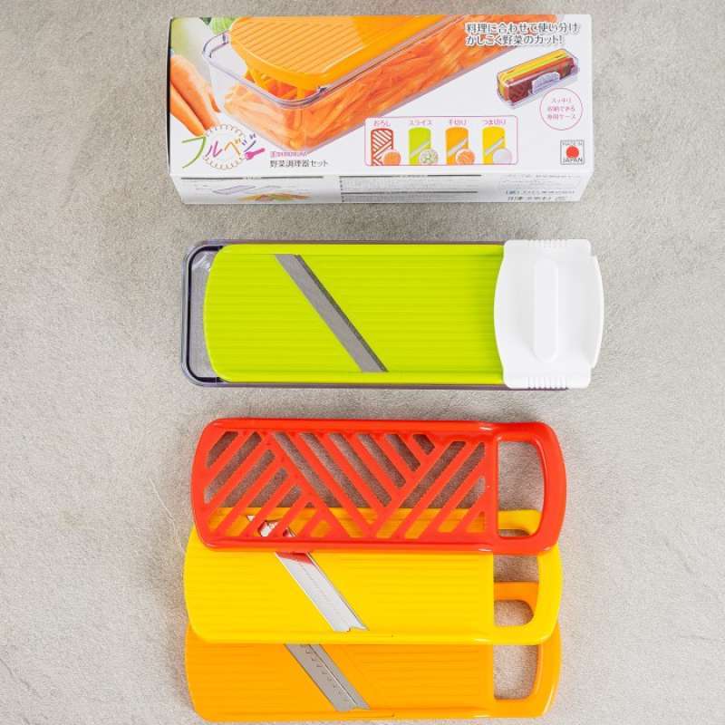 Jual Mandoline Pengiris Set Vegetable Slicer Kit Shimomura - Made In ...