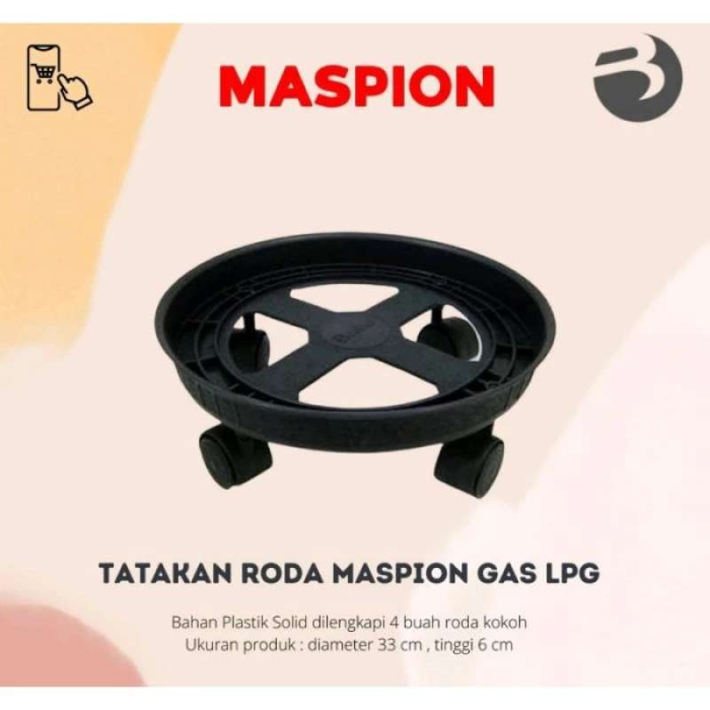 Jual Tray Tatakan Tabung Gas Elpiji Roda 4 Tatakan Galon Air Serbaguna ...