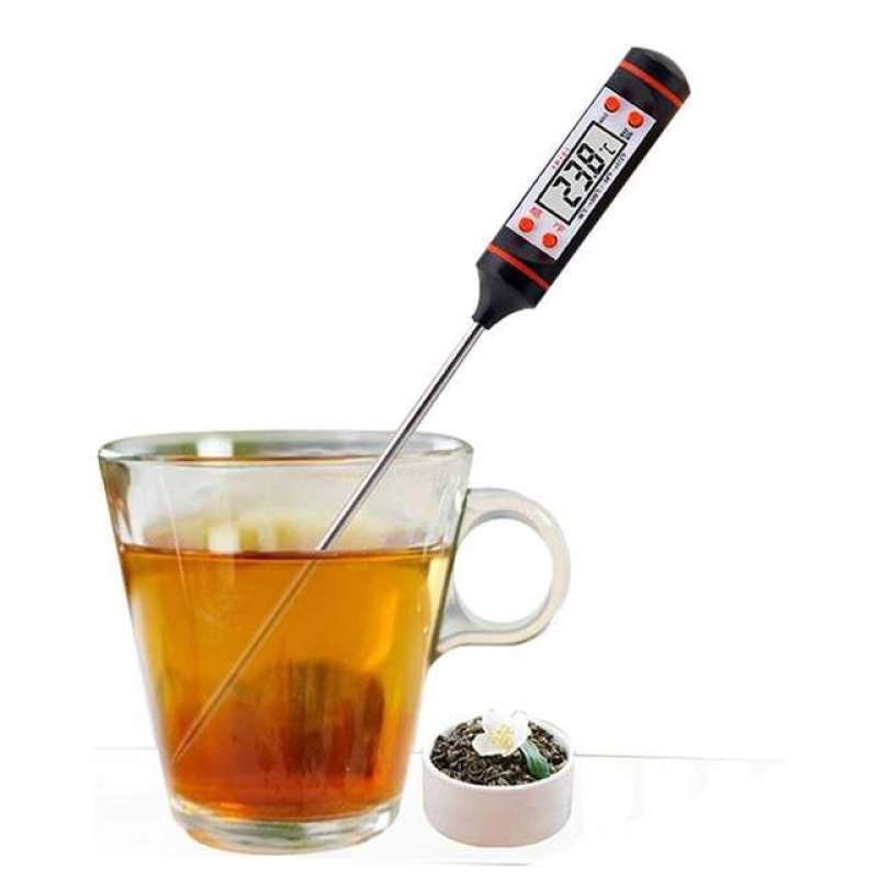 Jual Termometer Pengukur Suhu Panas Air Makanan Digital Food ...