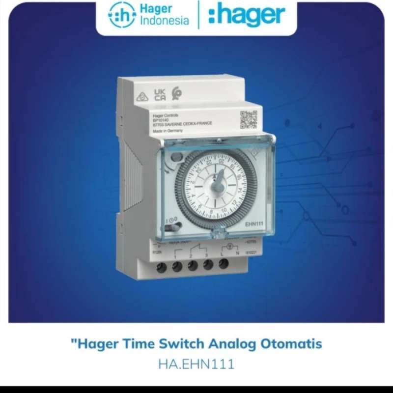 Jual Timer / Time Switch / Hager Eh111 Switch Analog Otomatis 24h Di ...