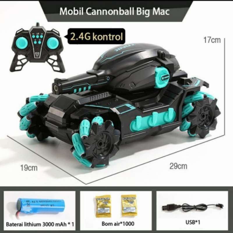Promo Promo- Rc Mobil Cannonball Big Mac Bom Air Water Tank 2,4ghz ...