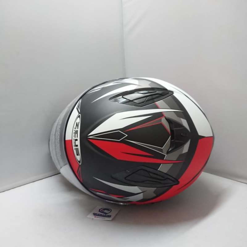 Promo Promo Kemerdekaan Helm Zeus Zs-613c Matt Black/aj15 White Red ...