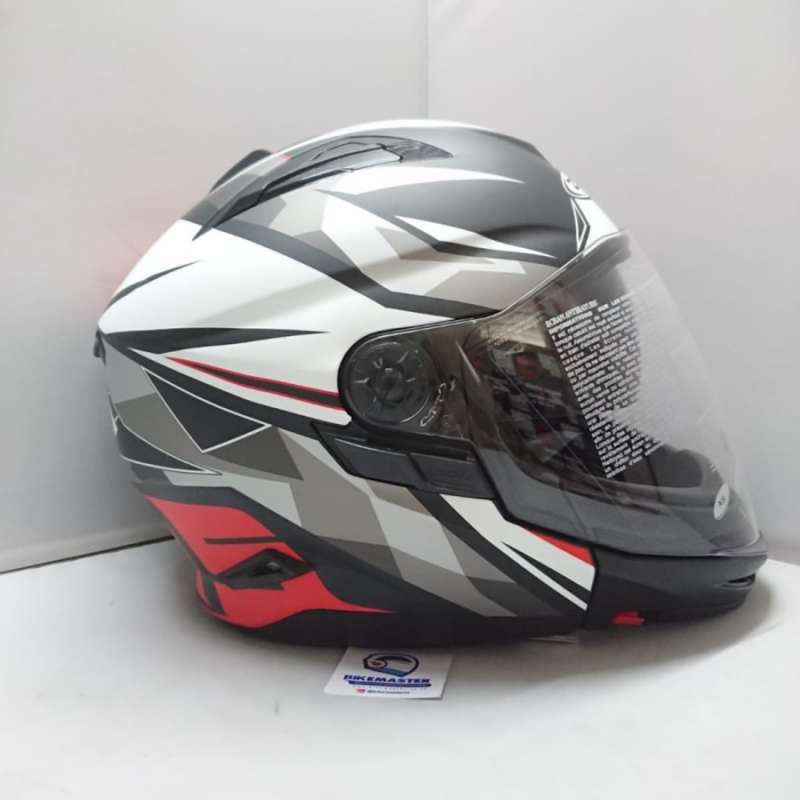 Promo Promo Kemerdekaan Helm Zeus Zs-613c Matt Black/aj15 White Red ...
