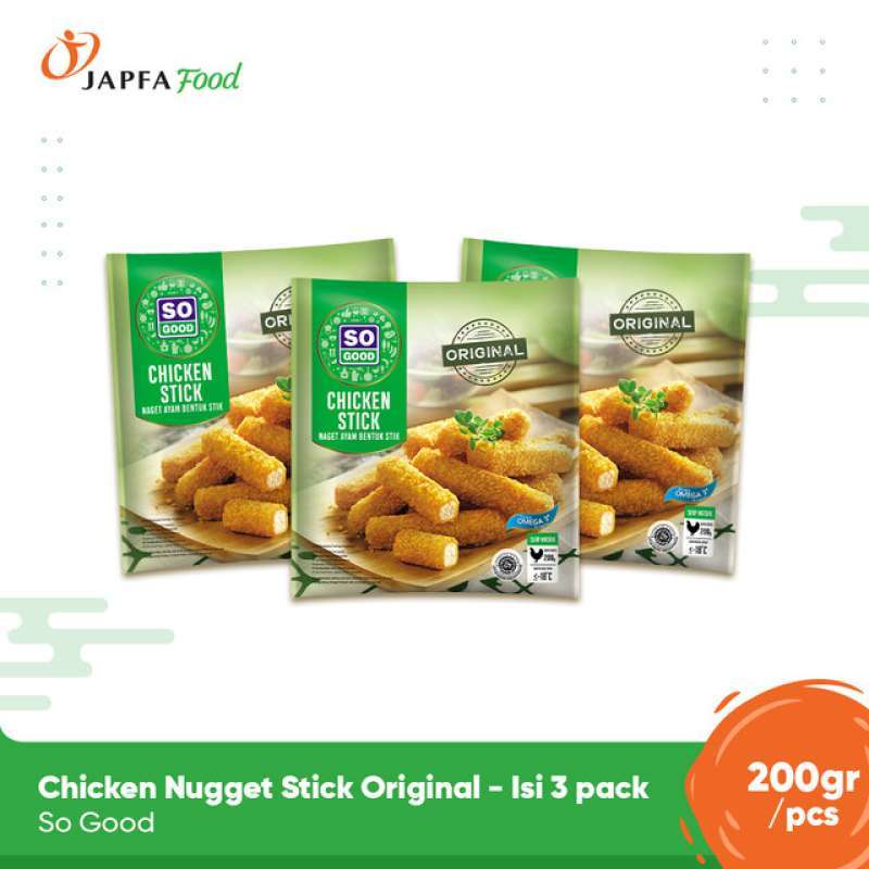 Promo So Good Chicken Stick Original / Naget Ayam Stik 200gr - Isi 3 ...
