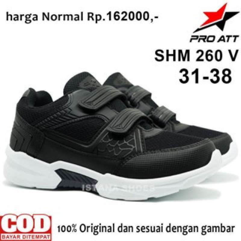 Jual Sepatu Sekolah Pro Att Paud Tk Sd Anak Laki Laki Perempuan Shm Hitam - 33 Di Seller My ...