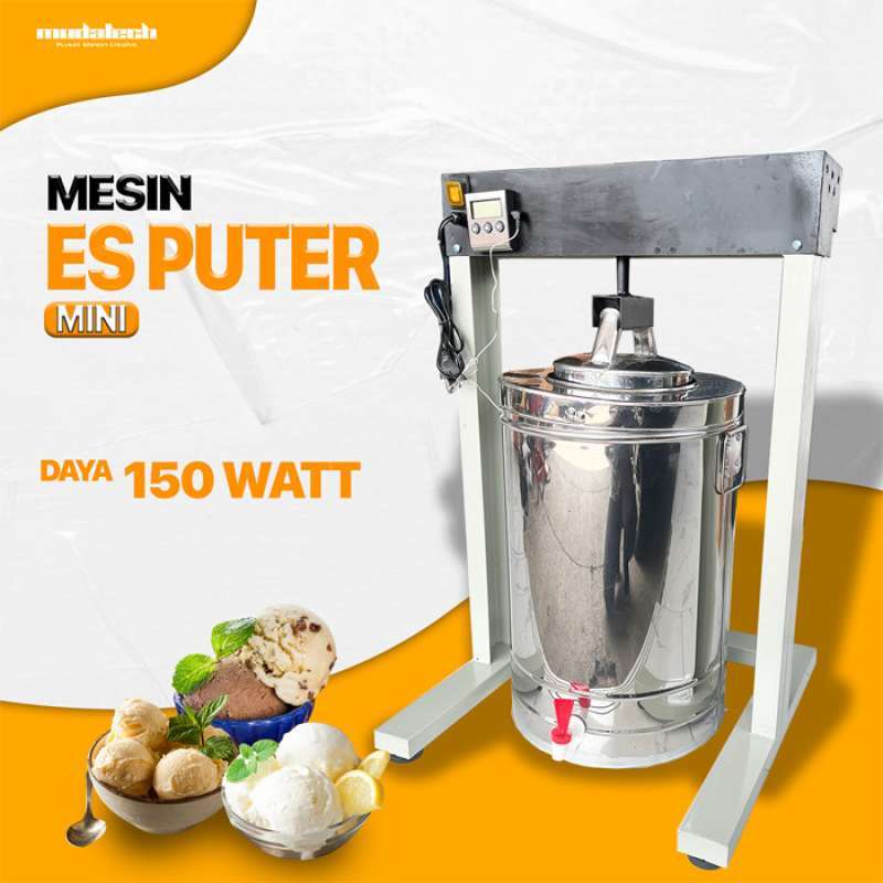 Jual Mesin Es Puter Dengan Pengaduk Alat Pembuat Es Puter 15 Liter - 15 ...