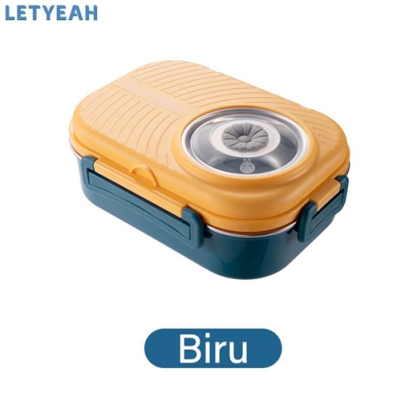 Jual Letyeah Lunch Box Stainless 304 Anti Tumpah /kotak Makan +mangkuk ...