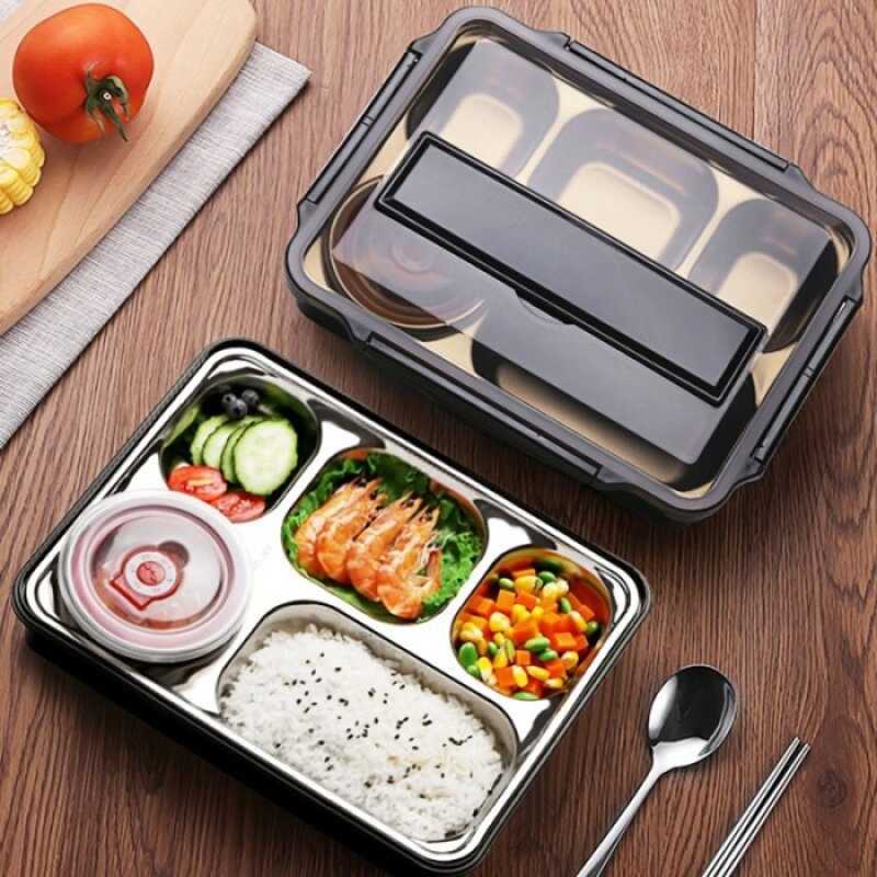 Jual Triple W 1200ml Lunch Box Bento Kotak Bekal Makan Siang Stainless ...