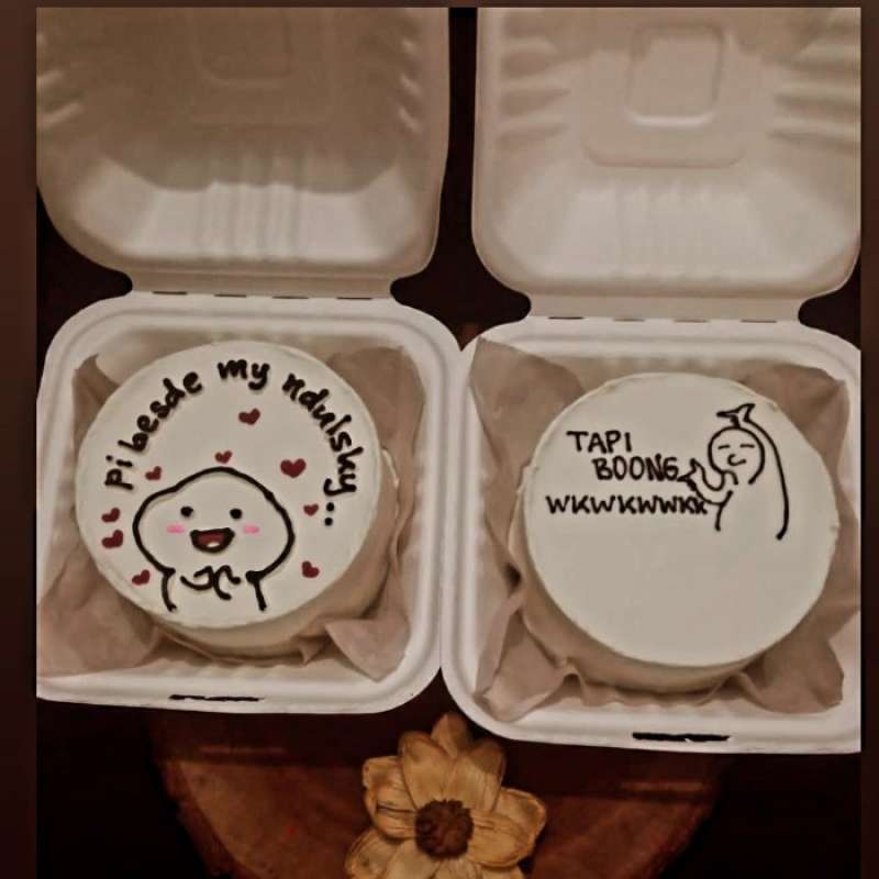 Jual Korean Cake / Korean Birthday Cake / Hanya Bisa Grab/gojek ...