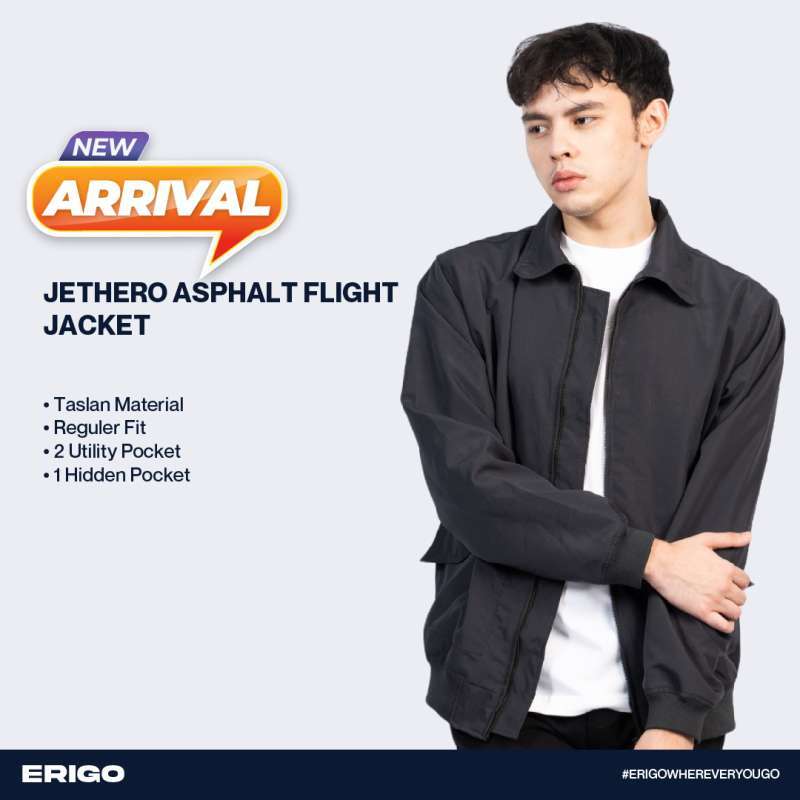 Jual Erigo Flight Jacket Jethero Asphalt Unisex - S Di Seller Erigo ...