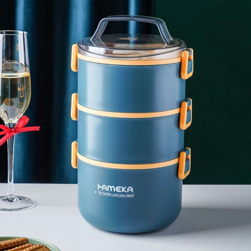 Jual Tempat Kotak Bekal Makan Rantang Makan Lunch Box 3 Tingkat 2200 Ml ...