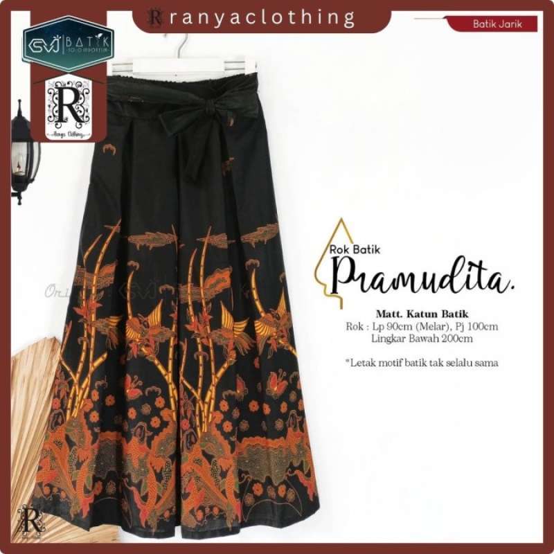 Jual Rok Batik Wanita Klok A Katun Motif Solo Nalika Ori Svj Batik ...