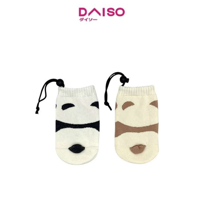 Jual Daiso Knit Plastic Pet Bottle Cover (panda With Drawstring) Di ...