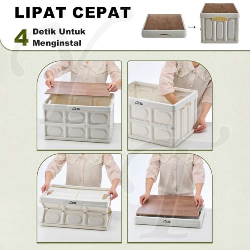Jual Kotak Lipat Storage Box Outdoor Camping Keranjang Piknik Kotak ...