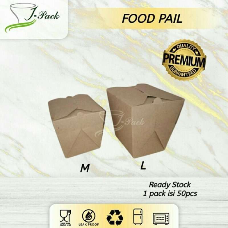 Jual Promo Food Pail Rice Box|kotak Nasi Foodgrade Siap Pakai L 12 Oz ...