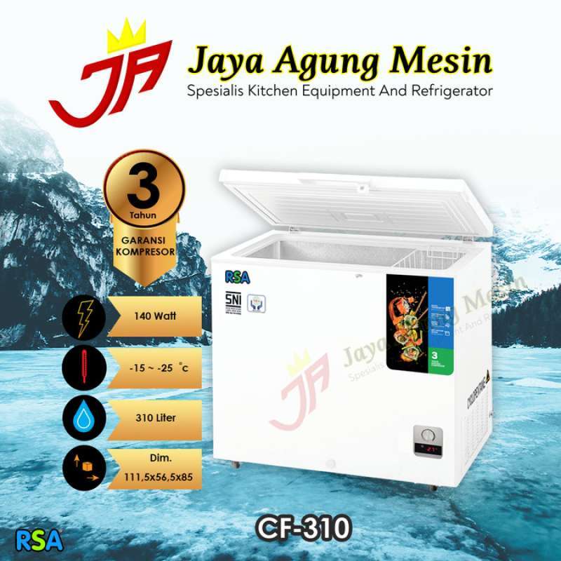 Jual Freezer Rsa Cf 310 Kapasitas 300lt Garansi Resmi Promo Di Seller ...