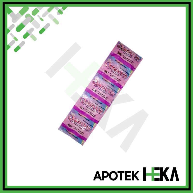 Jual Queenvit Strip Isi 10 Kapsul - Vitamin Program Hamil Wanita Di ...