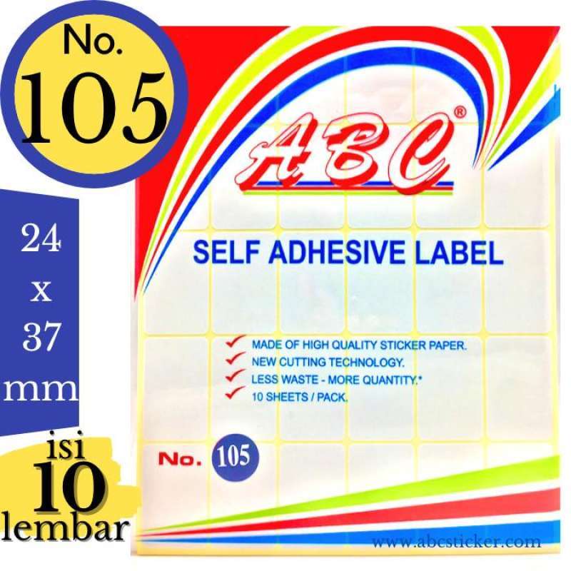 Jual Sticker Label No. 105 / Label Undangan Di Seller Onlinemarket - Kapuk, Kota Jakarta Barat ...