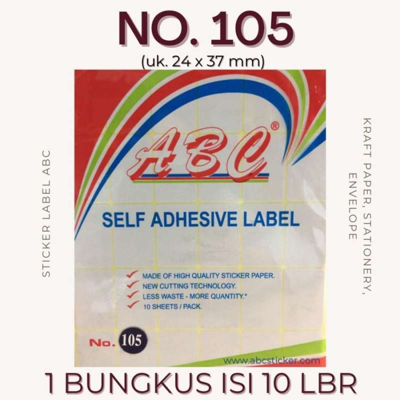 Jual Sticker Label No. 105 / Label Undangan Di Seller Onlinemarket - Kapuk, Kota Jakarta Barat ...