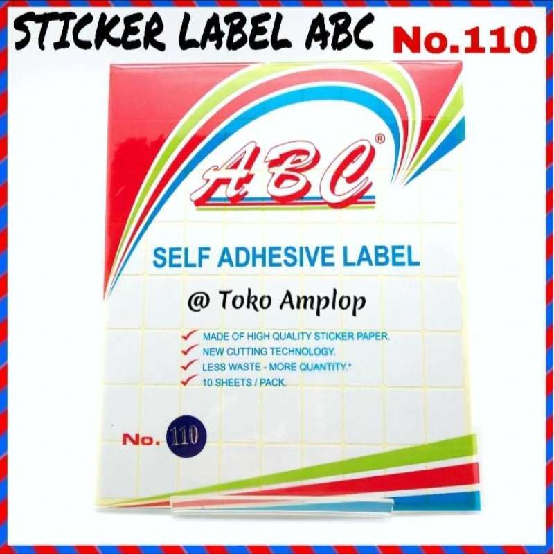 Jual Sticker Labels Abc No.110 (self Adhesive Label) / Label Undangan Di Seller Onlinemarket ...