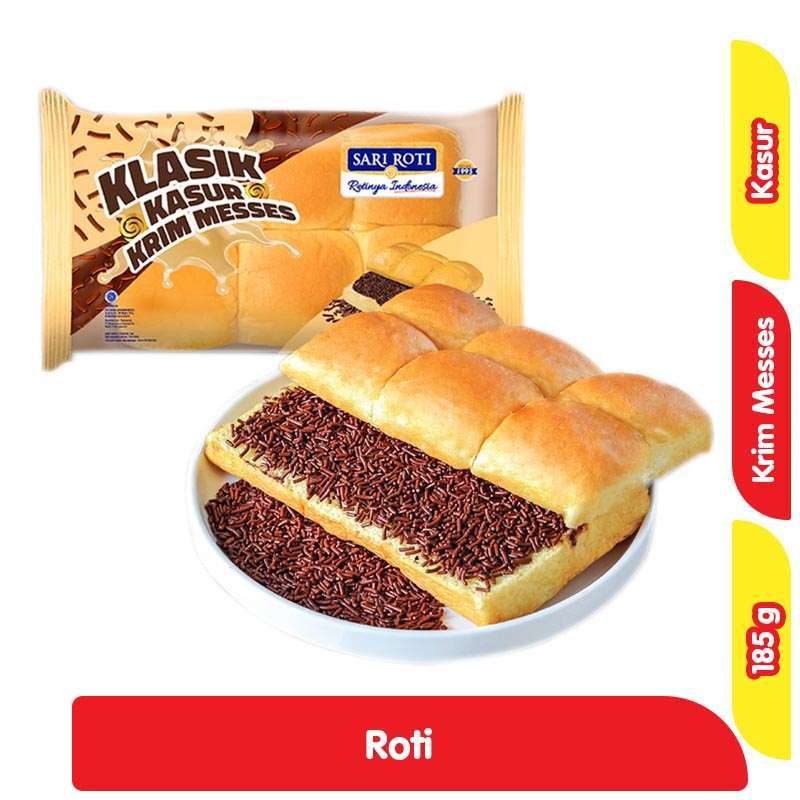 Jual Sari Roti Klasik Kasur Krim Messes 185 G Di Seller Alfamart ...