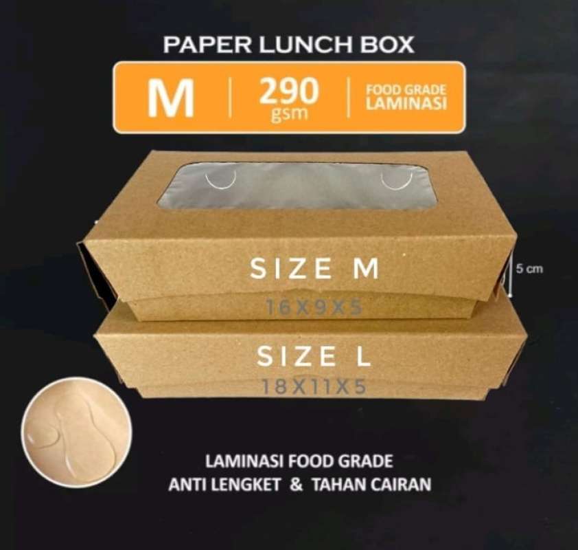 Jual Paper Lunch Box Jendela Mika Medan , Ukuran M Di Seller Rapier ...