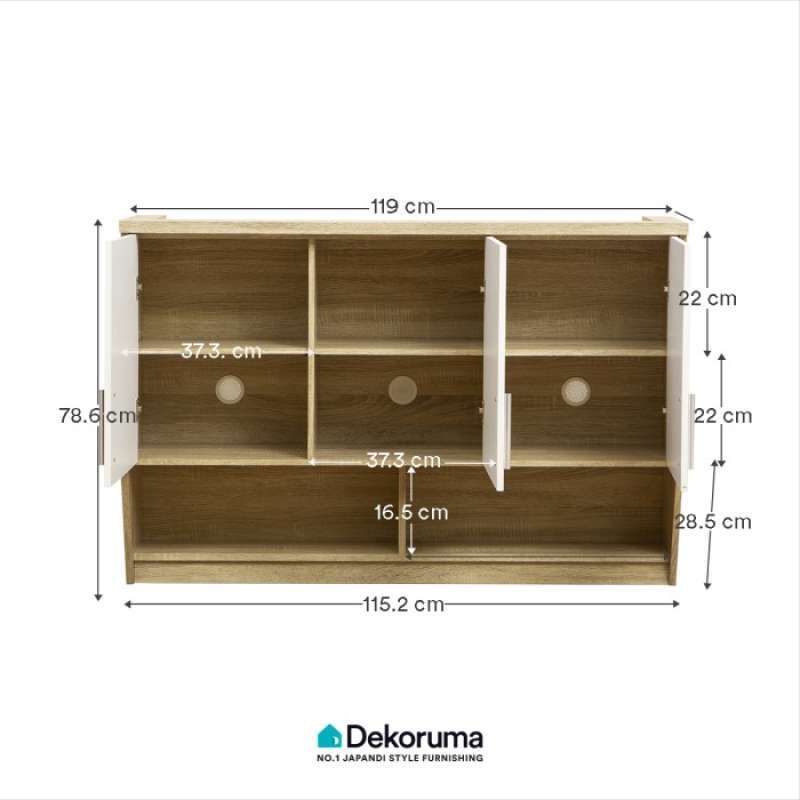 Jual Dekoruma Rak Atas Dapur 3 Pintu - Kitchen Set - Cubic Elena Ksa 3p ...