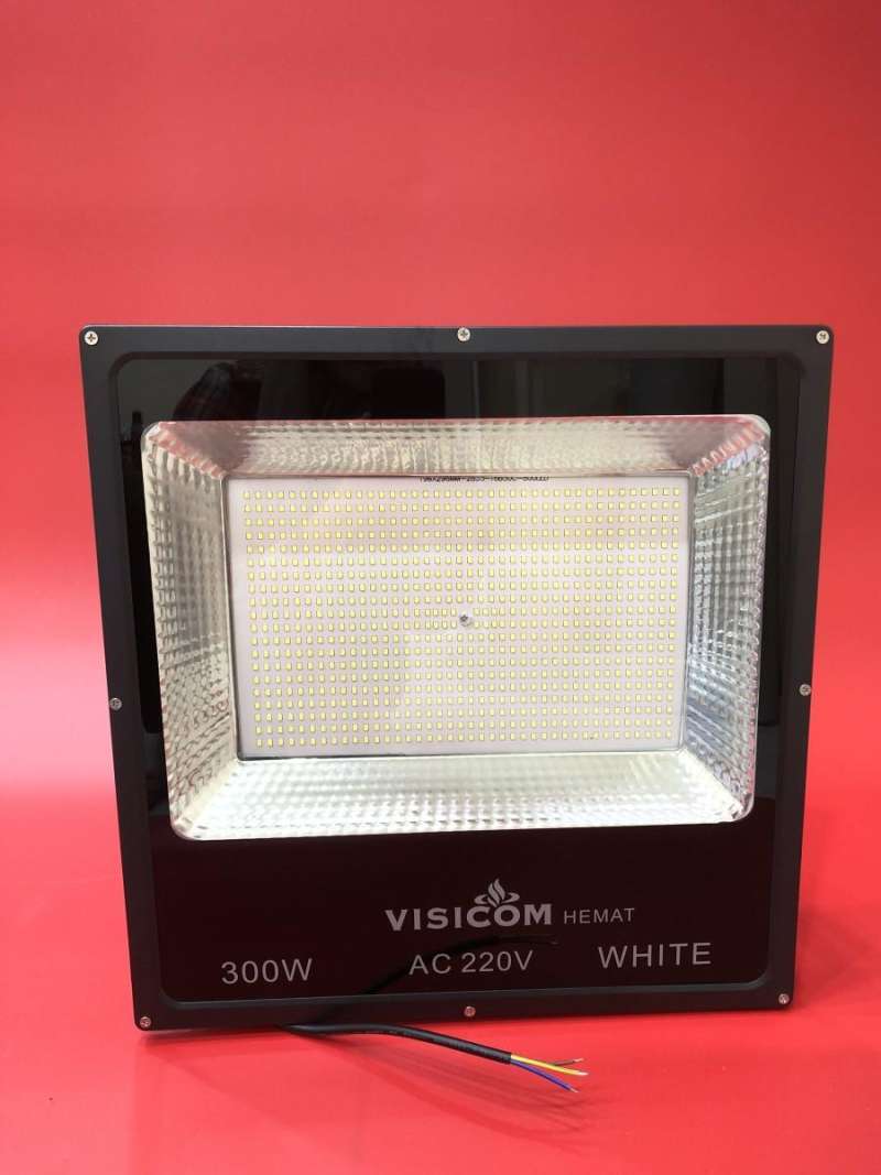 Jual Lampu Sorot Led Flood Light Ac 220v 300 Watt White Hemat Visicom ...