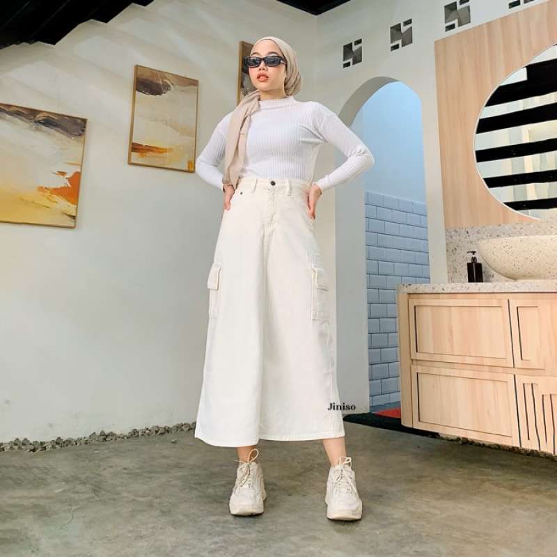 Jual Jiniso - Highwaist Rok Cargo Seventy Jeans Panjang - 985 - 995 27 ...