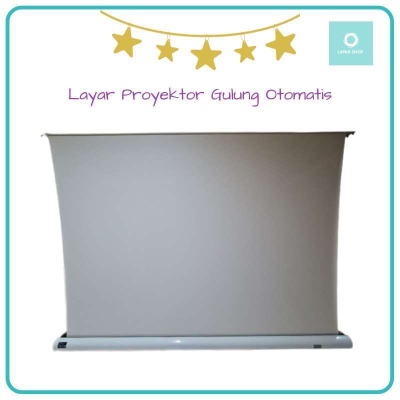 Promo Motorized Floor Projection Screen - Layar Proyektor Gulung ...