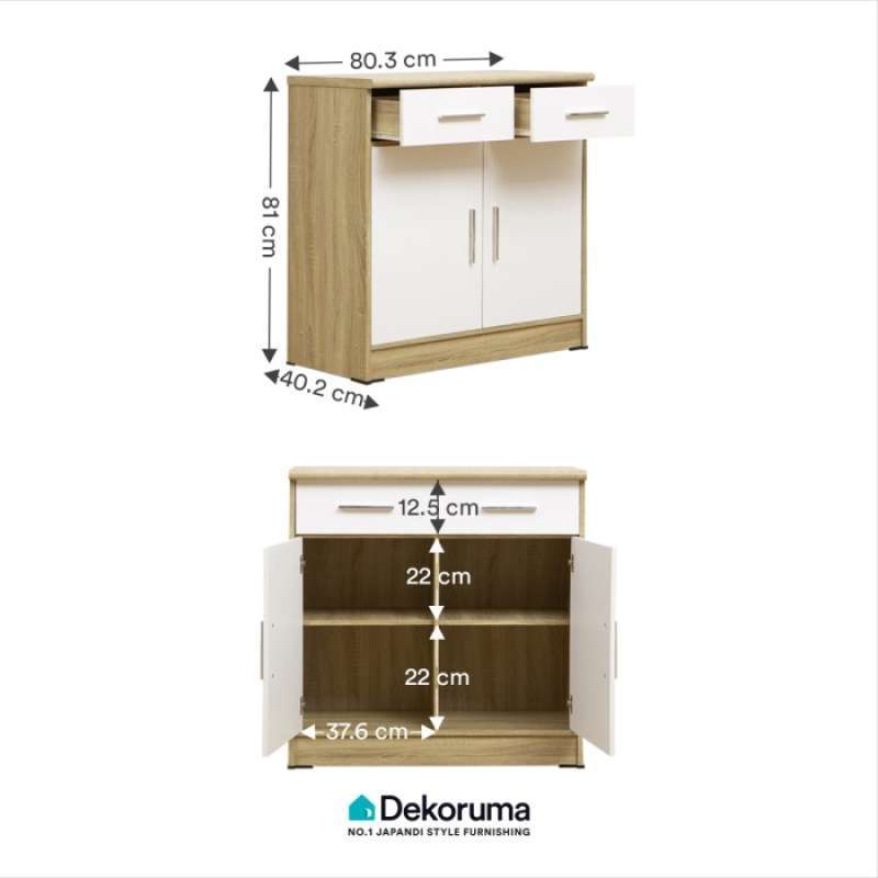 Jual Dekoruma Rak Bawah Dapur 2 Pintu - Kitchen Set - Cubic Elena Ksb ...