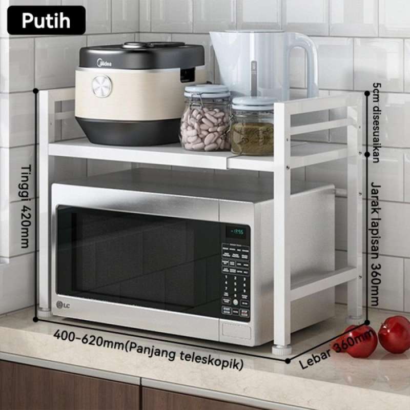 Jual Rak Oven Microwave Perlengkapan Multifungsi Dapur Portable Rak ...