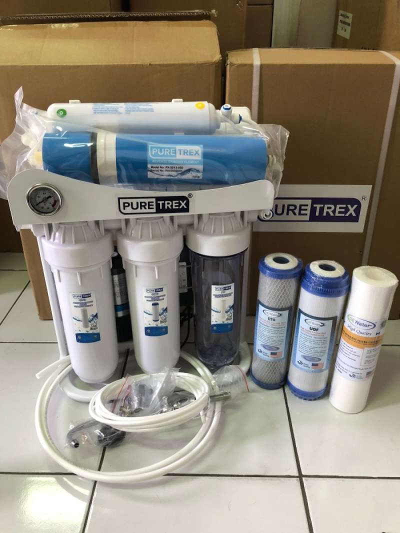 Jual Puretrex Mesin Ro Standing Reverse Osmosis 400 Gpd 5 Step - Uv 1 Gpm Di Seller Sentry ...