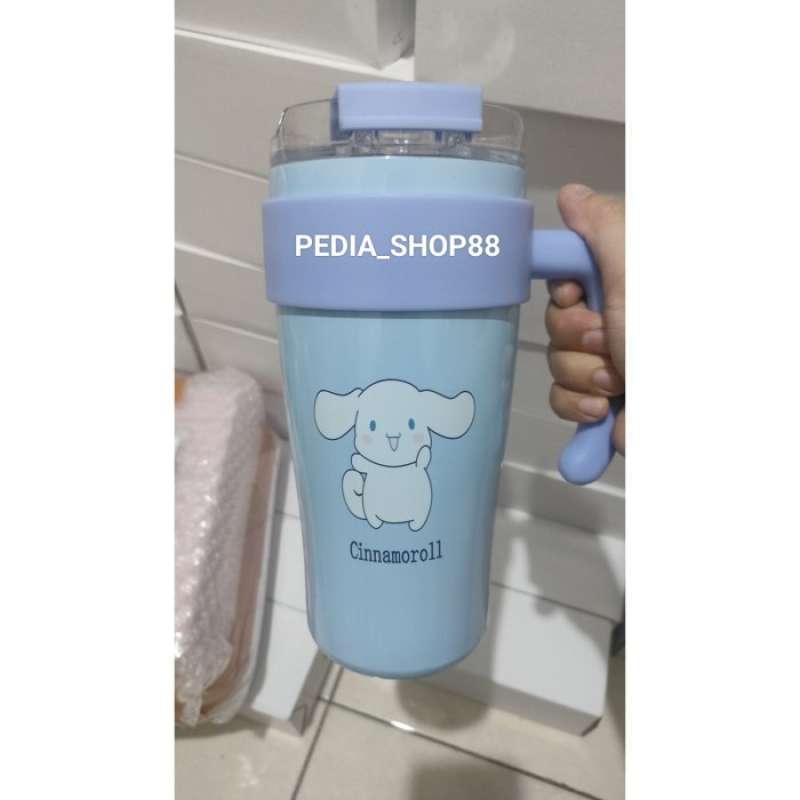 Jual Tumbler Stainless Sanrio 860ml/gelas Handle Karakter - Cinnamorol Di Seller Sentry ...