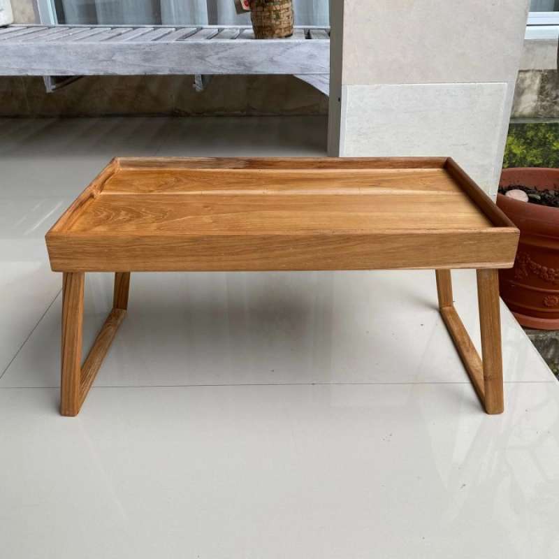 Jual Meja Makan Lipat / Bed Tray / Nampan Saji Kayu Jati Di Seller ...