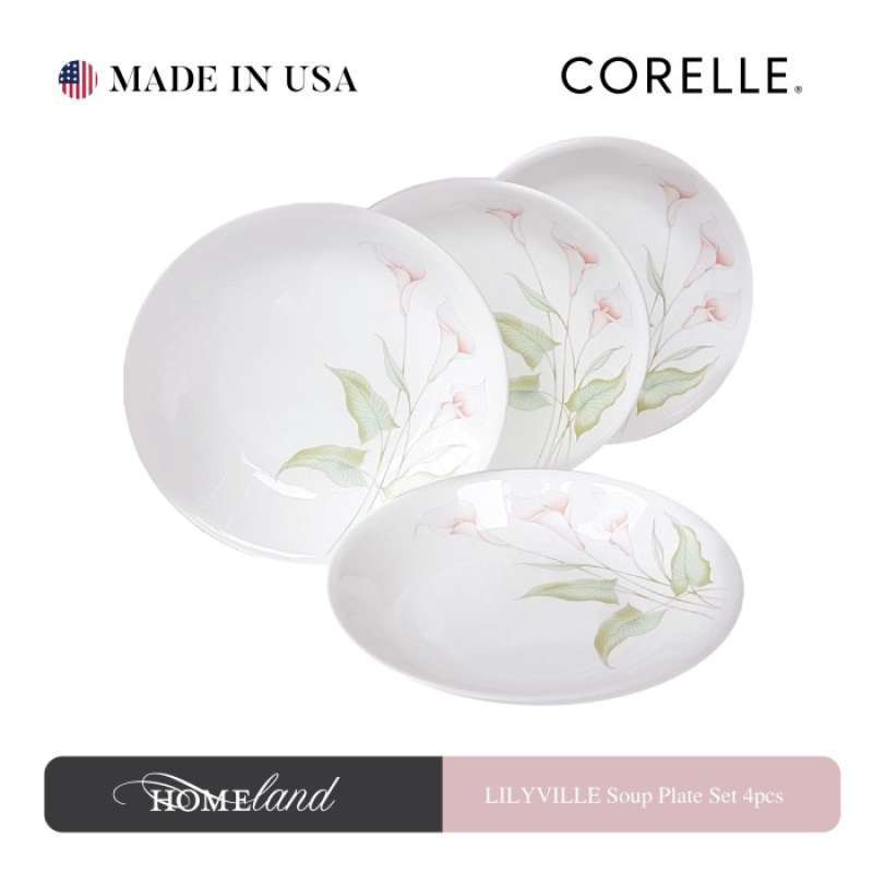 Jual Corelle Lilyville Soup Plate Set 4pcs Di Seller Sentry ...