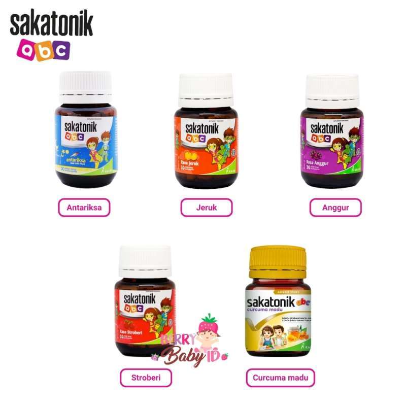 Jual Sakatonik Abc Multivitamin Anak 30 Tablet Hisap Berry Baby - Madu ...