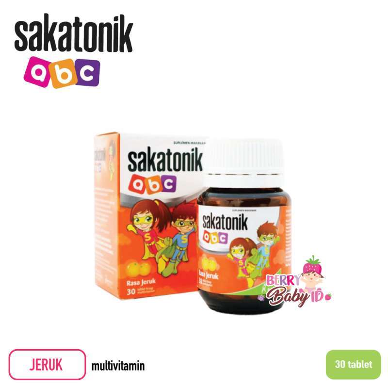 Jual Sakatonik Abc Multivitamin Anak 30 Tablet Hisap Berry Baby - Madu ...