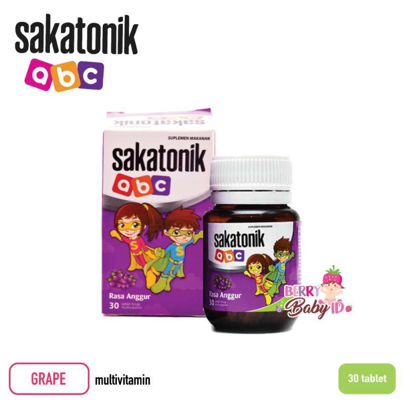 Jual Sakatonik Abc Multivitamin Anak 30 Tablet Hisap Berry Baby - Madu ...