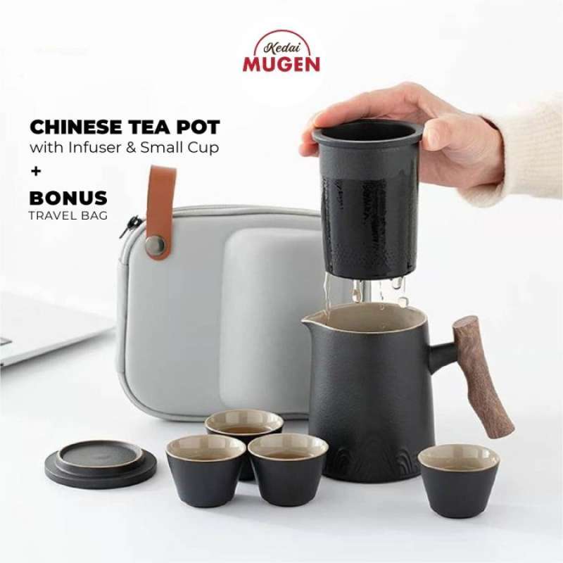 Jual Chinese Tea Infuser Pot Set | Teko Teh Keramik Dengan Saringan ...