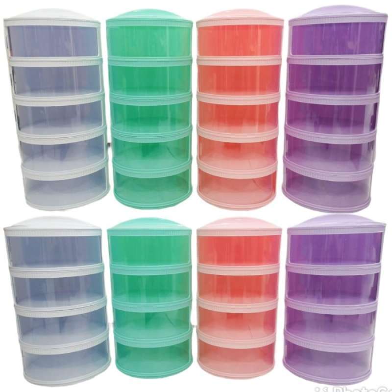 Jual Multi-layer Rak Plastik Penyimpanan Tempat Makanan Penutup Tudung ...