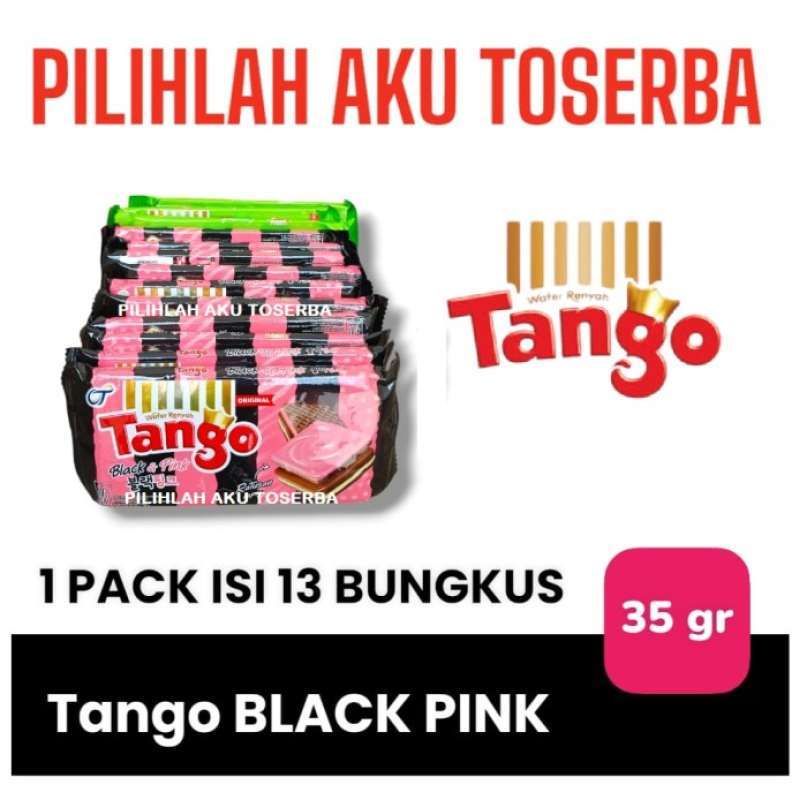 Promo Tango Wafer Black Pink 35 Gr - ( Harga 1 Karton Isi 6 Pack ...