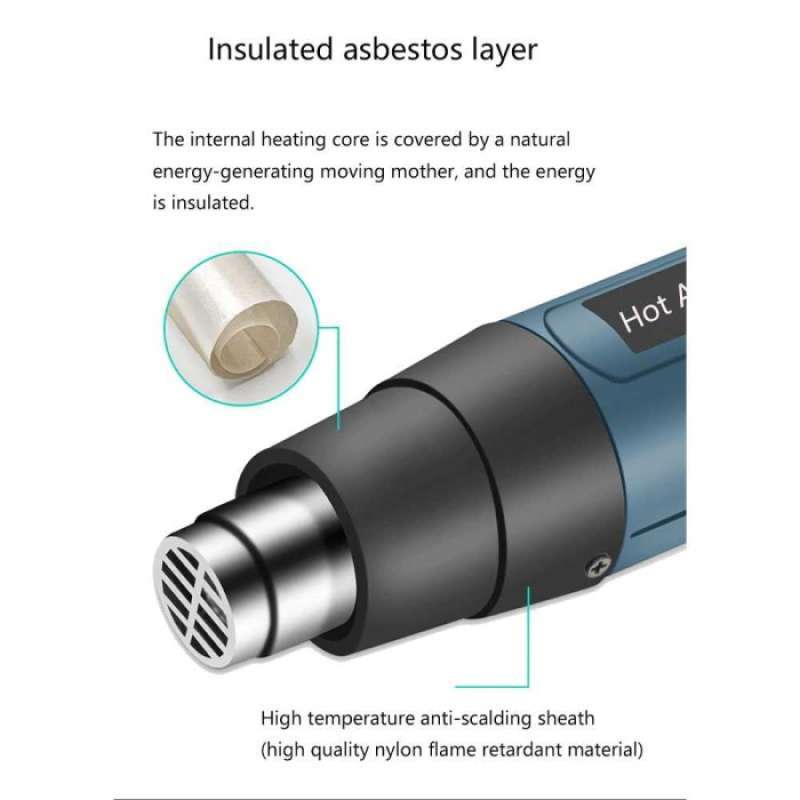 Promo Mesin Alat Pemanas Dryer Heat Hot Air Solder 2000w Diskon 23% Di ...