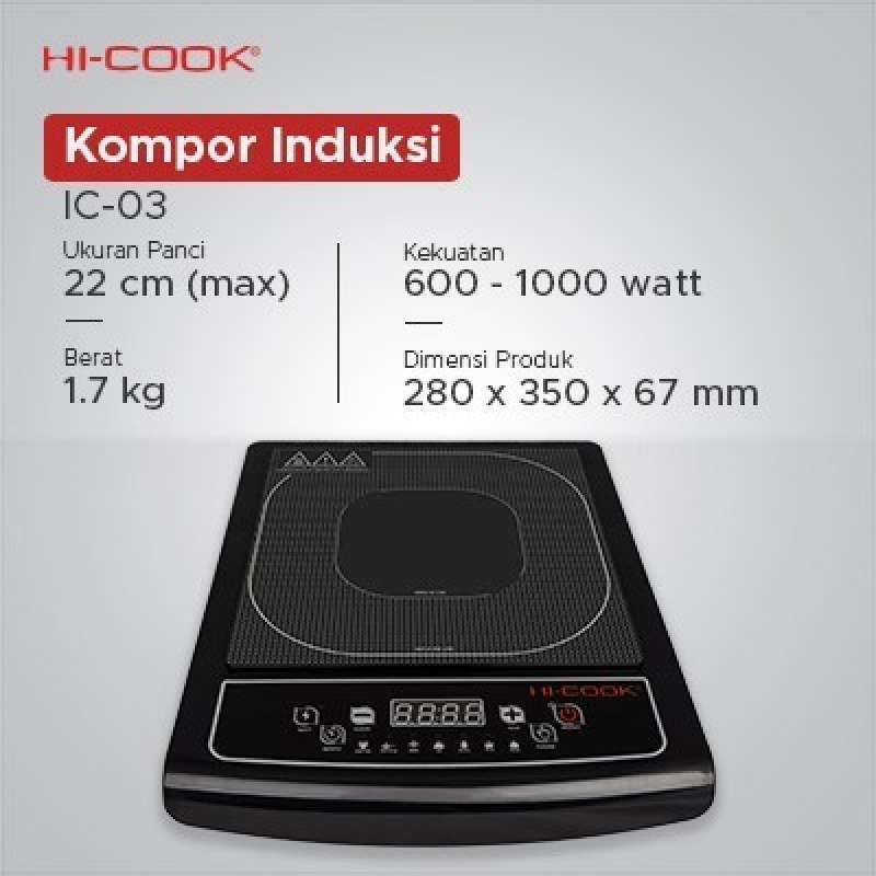 Promo Hi-cook Kompor Induksi Tipe Ic-03 Diskon 23% Di Seller Iwaki ...