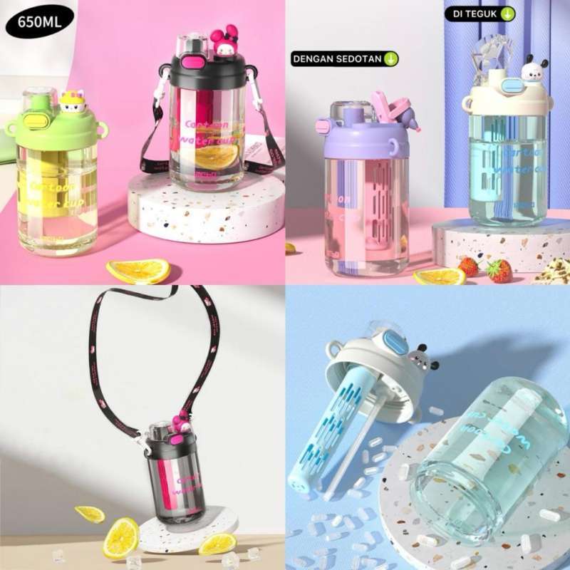 Jual Botol Minum Imebo Infused 650ml Botol 2 Cara Minum Free Tali ...
