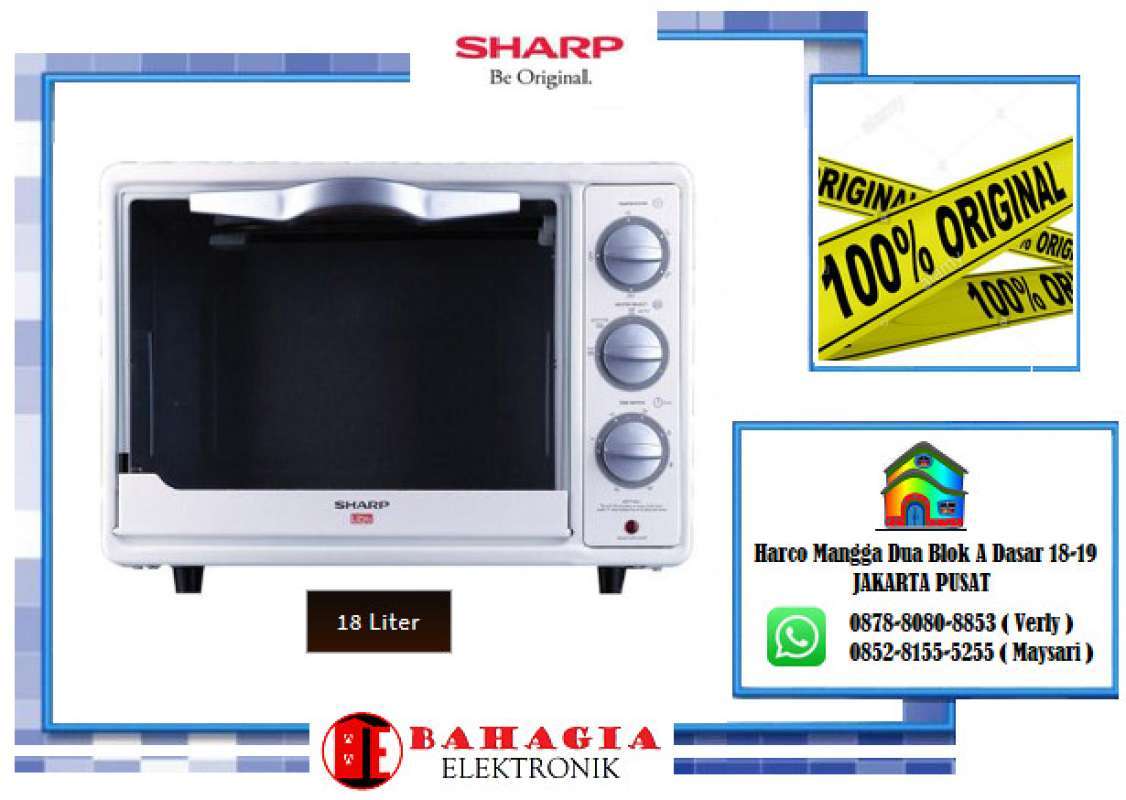 Promo Sharp Electric Oven Eo-18l 18 Liter Diskon 23% Di Seller Niimura Store - Tegal Parang ...