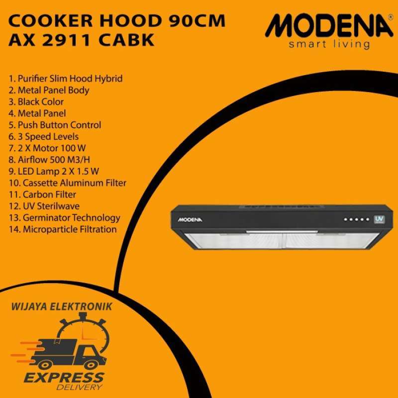 Promo Modena Cooker Hood 90cm Ax 2921 Cabk Exhaust Modena Ax 2921 Cabk ...