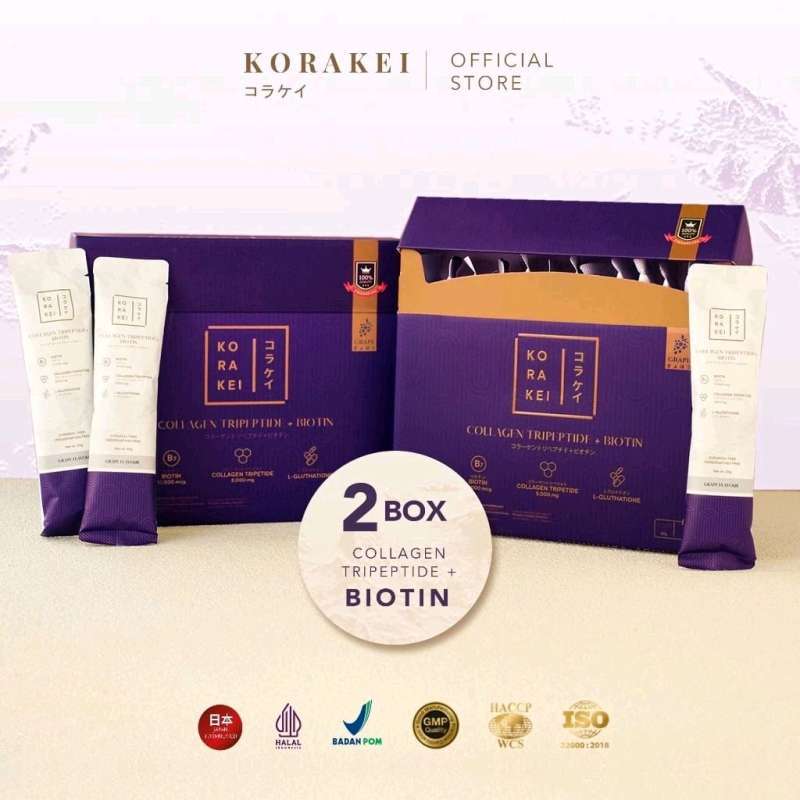 Jual Korakei Bundling 2 Box Collagen Tripeptide + Collagen Di Seller Mdnloveshop - Titi Kuning ...