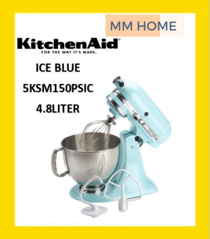 Promo Kitchenaid Artisan Mixer Ice Blue 5ksm150pseic 4.8liter Kitchen ...